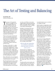 The Art of Testing and Balancing- TAB Journal 2010 Spring - Technical ...