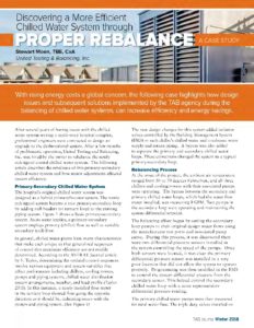 Discovering a More Efficient Chilled Water System through Proper ...