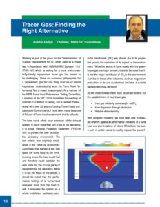 Tracer Gas Finding the Right Alternative - The NEBB Professional 4th ...